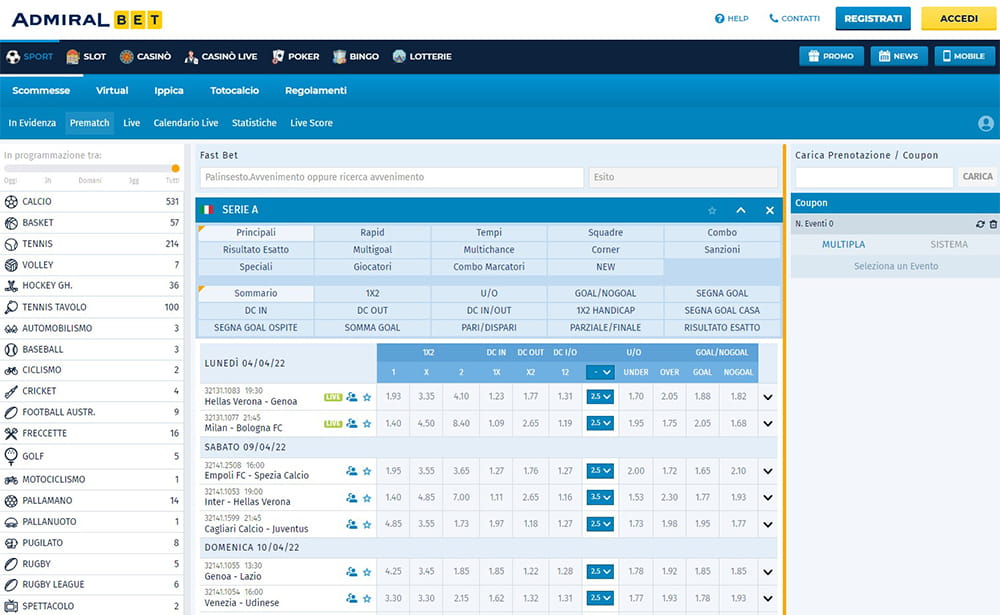 AdmiralBet - recensione 2024: guida e info su scommesse e quote