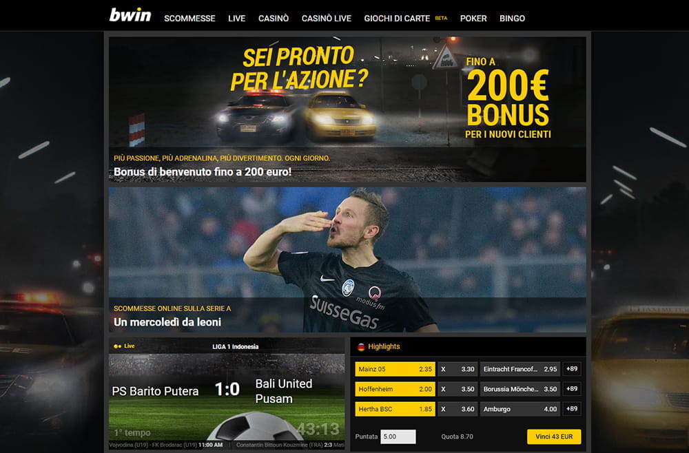 bwin - Analisi dell'offerta scommesse in Italia: quote, ma non solo