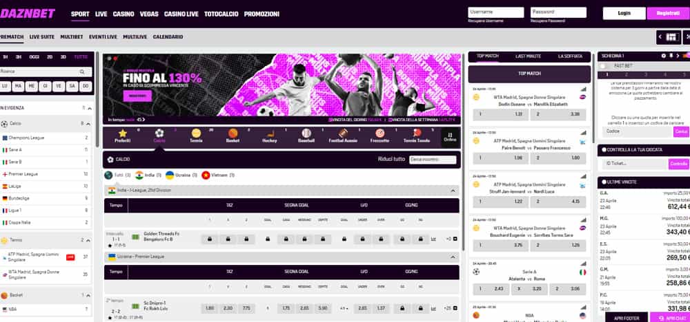 Daznbet - recensione 2024: guida e info su scommesse e quote