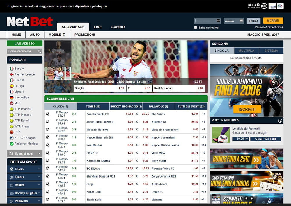 Le scommesse sullo sport di NetBet: la nostra recensione completa